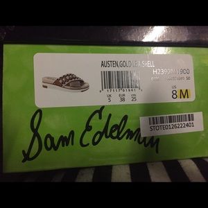 Sam Edelman | Shoes | Sam Edelman Austen Gold Shellspearls Embellished ...